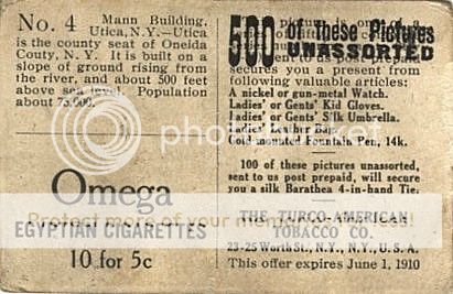 T120 - Omega Cigarettes - World Views - Vintage Non-sports Forum